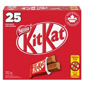 nestlé mini kit kat chocolate bars, 25pcs, 312g/11oz.