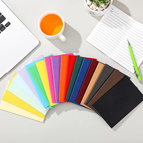 100/200 Packs Mini Notebooks Colorful Lined Small Pocket Notebook Blank Marriage Memos Notepad Set Mini Notepads for School Students Kids Sketch Drawing Supplies, 3.5 x 5.5 Inch, 20 Colors(100 Packs)