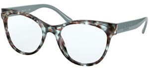 prada pr 05wv women’s eyeglasses blue/brown 51