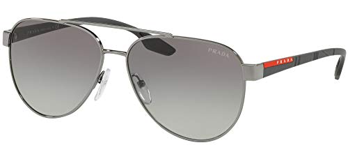 Prada PS54TS Sunglasses 5AV3M1-61 - Gunmetal Frame, Grey Gradient PS54TS-5AV3M1-61