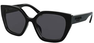 prada 0pr24xs black/polar grey/black one size