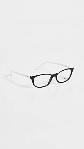 Prada PR 13VV - YC41O1 Eyeglasses Black/white W/Demo Lens 53mm