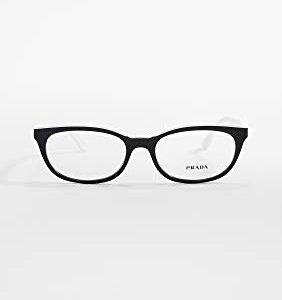 Prada PR 13VV - YC41O1 Eyeglasses Black/white W/Demo Lens 53mm