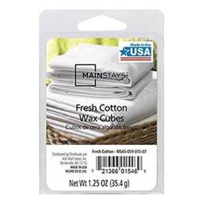 mainstays fresh cotton wax cubes