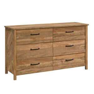 Sauder Cannery Bridge Storage Wall, L: 48.31" x W: 15.59" x H: 71.97", Sindoori Mango Finish & Cannery Bridge Dresser, Sindoori Mango Finish