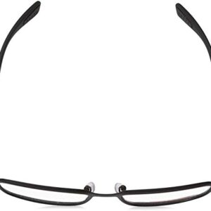 Prada Linea Rossa Lifestyle PS 50GV DG01O1 Black Rubber Metal Rectangle Eyeglasses 55mm