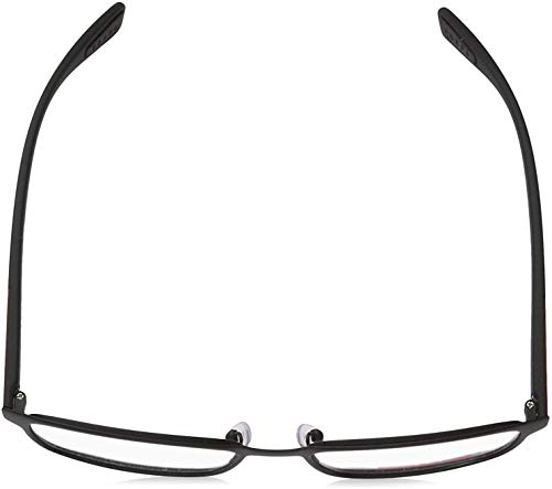 Prada Linea Rossa Lifestyle PS 50GV DG01O1 Black Rubber Metal Rectangle Eyeglasses 55mm