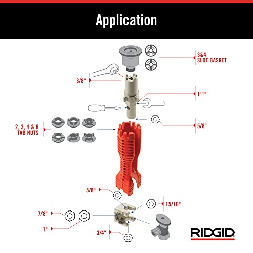 RIDGID 57003 EZ Change Plumbing Wrench Faucet Installation and Removal Tool