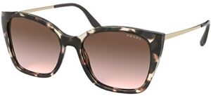 prada prada cinÉma evolution pr 12xs brown havana/brown shaded 54/17/145 women sunglasses