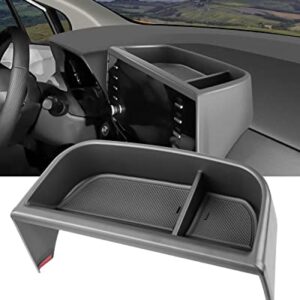 Ecarzo Center Console Dash Storage Tray for 2021 2022 2023 Toyota Sienna Dashboard Organizer Insert Sunglass Holder Container Accessories