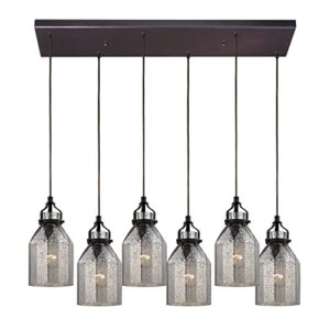 elk home 46009/6rc danica configurable multi pendant in oil rubbed bronze