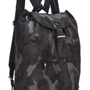 Prada, Pre-Loved Multicolor Tessuto Nylon Camouflage Buckle Backpack, Multi