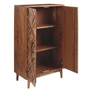 Signature Design by Ashley Gabinwell Contemporary 2-Door Accent Cabinet, Brown