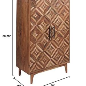 Signature Design by Ashley Gabinwell Contemporary 2-Door Accent Cabinet, Brown