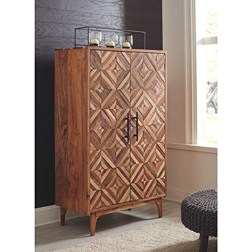 Signature Design by Ashley Gabinwell Contemporary 2-Door Accent Cabinet, Brown