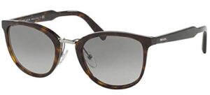 prada pr22ss 2au3m1 tortoise pr22ss round sunglasses lens category 2 size 52mm