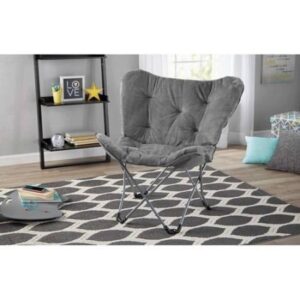 mainstays butterfly chair, grey