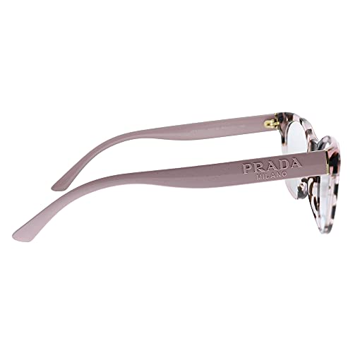 Prada PR 05WV ROJ1O1 Pink Havana Plastic Butterfly Eyeglasses 53mm