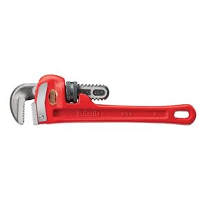 ridgid 31005 model 8 heavy-duty straight pipe wrench, 8-inch plumbing wrench