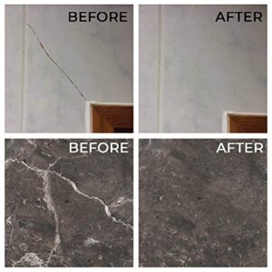 Tile Repair Kit Stone Repair Kit - Porcelain Repair Kit, Marble Repair kit, Tub and Tile Refinishing Kit, Crack Chip Ceramic Floor, Shower Tile Gap Filler & Bathtub Repair Kit, Granite Filler Repair