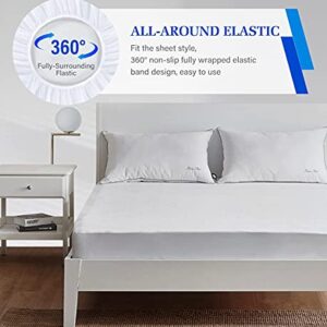 Queen Mattress Protector Noiseless,Mattressprotector Queen,Waterproof Mattress Cover Soft Breathable Cotton Terry for Pets Kids Adults 60" x 80"