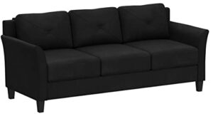 lifestyle solutions hrfks3bk grayson sofa, 78.7″ w x 31.5″ d x 32.7″ h, black