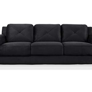 Lifestyle Solutions HRFKS3BK Grayson Sofa, 78.7" W x 31.5" D x 32.7" H, Black