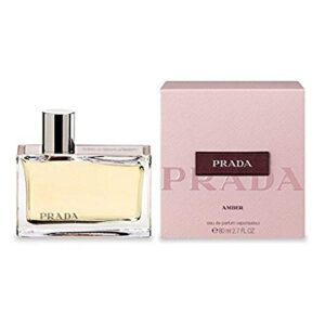 prada amber by prada for women eau de parfum spray, 2.7 ounce