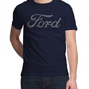 Ford Signature T-Shirt | Soft Touch Fabric-Large Navy Heather