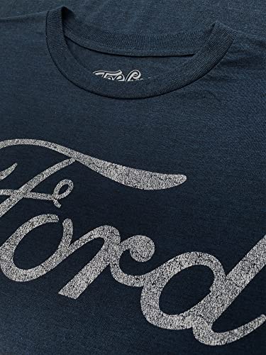 Ford Signature T-Shirt | Soft Touch Fabric-Large Navy Heather