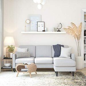 mr. kate winston sofa sectional, light gray linen