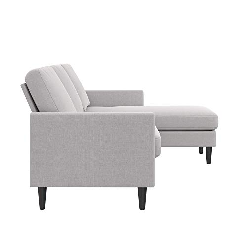 Mr. Kate Winston Sofa Sectional, Light Gray Linen