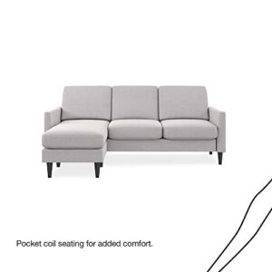 Mr. Kate Winston Sofa Sectional, Light Gray Linen