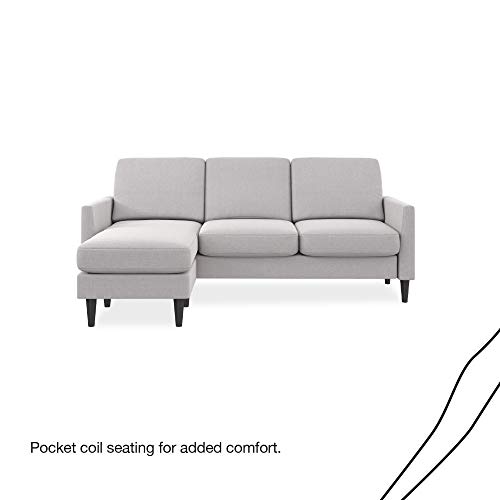 Mr. Kate Winston Sofa Sectional, Light Gray Linen