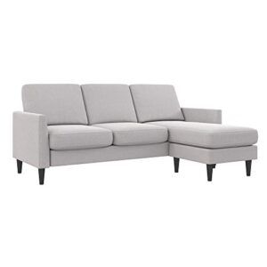 Mr. Kate Winston Sofa Sectional, Light Gray Linen