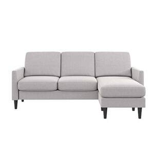 Mr. Kate Winston Sofa Sectional, Light Gray Linen