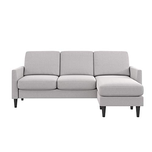 Mr. Kate Winston Sofa Sectional, Light Gray Linen