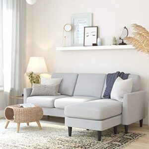 Mr. Kate Winston Sofa Sectional, Light Gray Linen