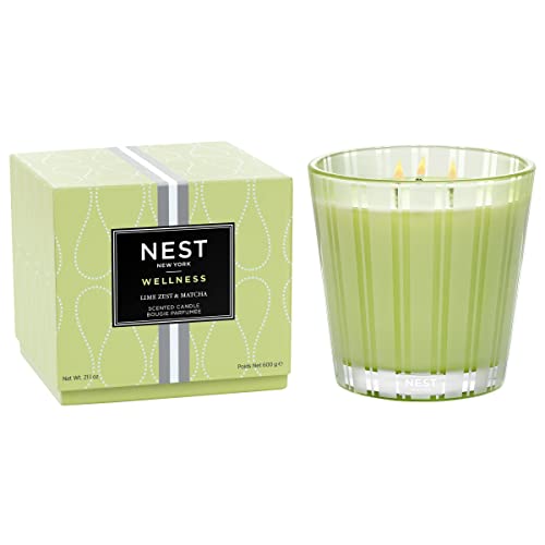 NEST New York Lime Zest & Matcha Scented 3-Wick Candle