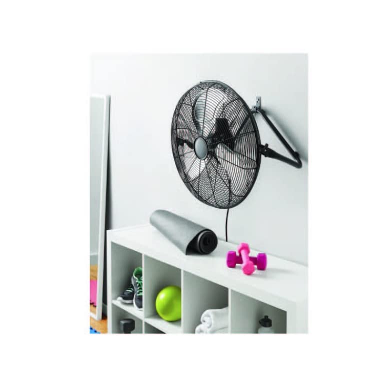 Mainstay SFC1-500B 20" 3-Speed 360 Degree Rotation with manual control High Velocity Floor Fan (Black).