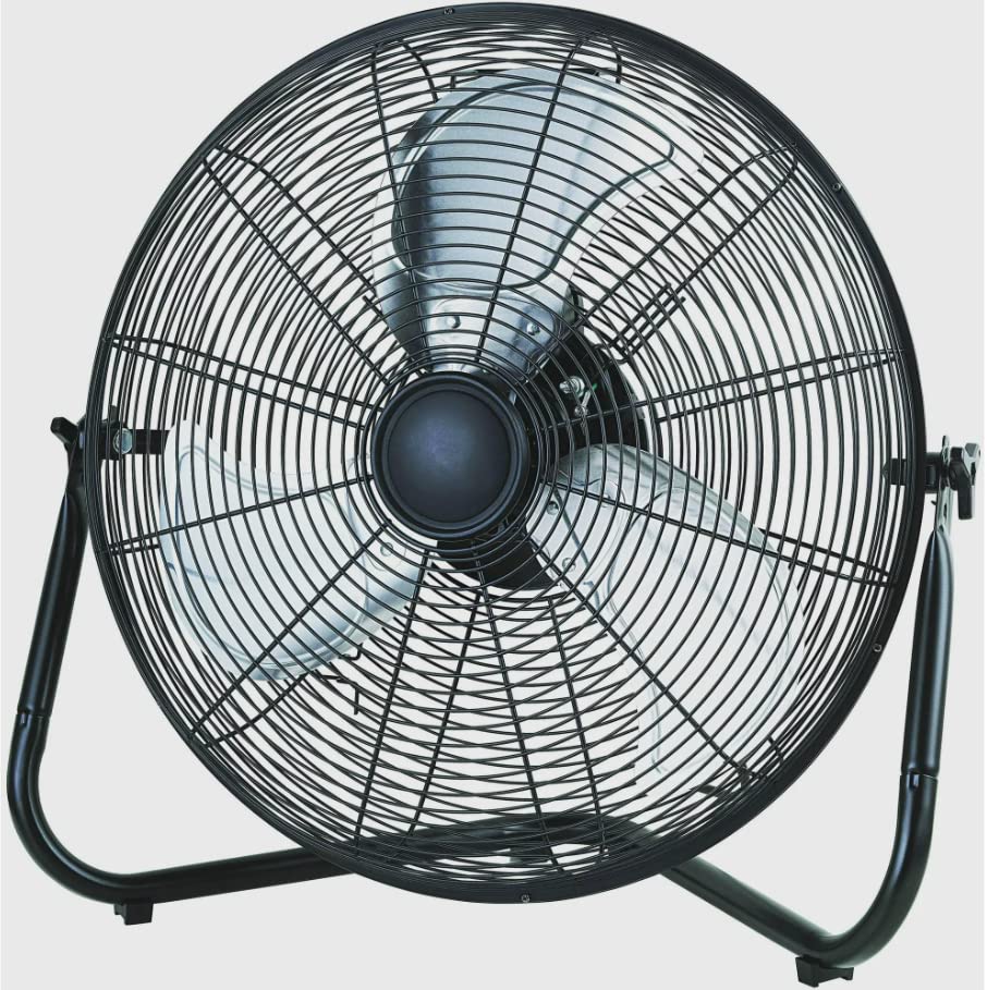 Mainstay SFC1-500B 20" 3-Speed 360 Degree Rotation with manual control High Velocity Floor Fan (Black).