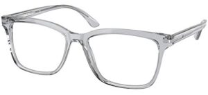 prada pr 14wv men’s eyeglasses crystal grey 56