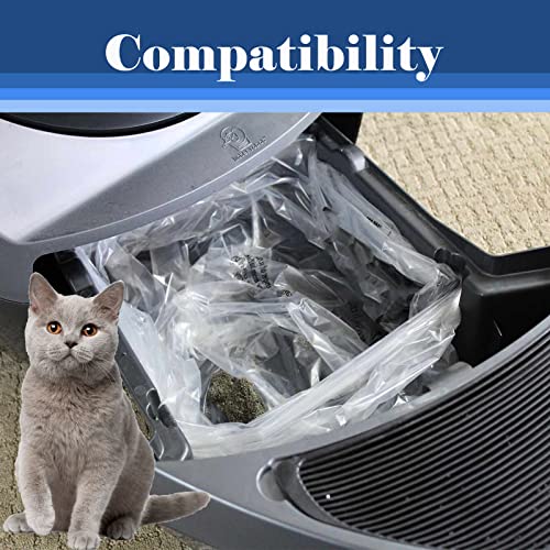 100 Pack Waste Drawer Liners Compatible with All Litter Robot Models, 9-11 Gallons Litter Box Liners, Plus 8 Pack Activated Charcoal Filters