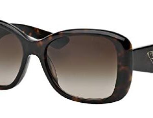 Prada PR32PS HERITAGE 2AU6S1 57M Havana/Brown Gradient Square Sunglasses For Women