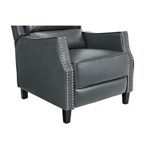 Lane Home Furnishings Caspian Pushback Chair, Charcoal