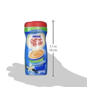 Nestle Coffee-Mate French Vanilla Sugar Free Non-Dairy Coffee Creamer, 10.2 Oz. (3 Pack)