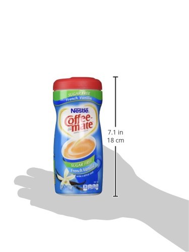 Nestle Coffee-Mate French Vanilla Sugar Free Non-Dairy Coffee Creamer, 10.2 Oz. (3 Pack)