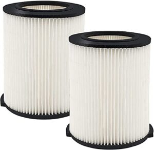 2 pack vf4000 filter replacement for ridgid for shop vac wet dry vacuums 5-20 gallon 72947 & for husky 6-9 gallon vacuum cleaners rv2400a rv2600b wd5500 wd0671