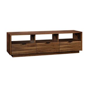 sauder harvey park credenza, for tvs up to 70″, grand walnut finish