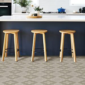 FloorPops Sullivan Peel & Stick Floor Tiles, Cream